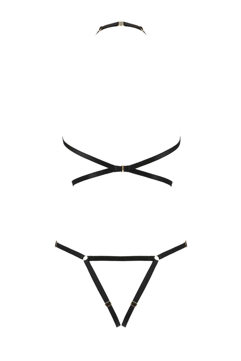 Ouvert-Body Ivena Schwarz - Nur bei Frivolita